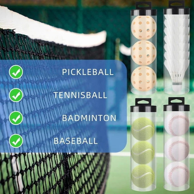PLASTIC PICKLEBALL STORAGE Holder Transparent Pickleball Packaging Tube ...