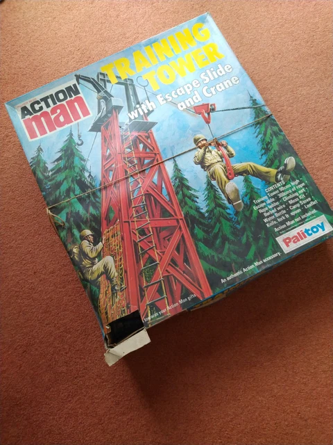 VINTAGE PALITOY ACTION Man Training Tower - Boxed and COMPLETE - see ...