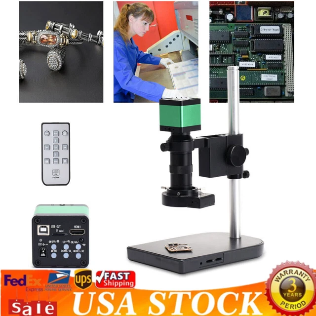 USB INDUSTRIAL ELECTRON Microscope Microscope Camera 100X 48MP 1080P ...