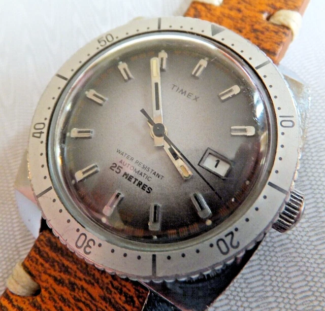 BRITISH MADE 1972 Timex Marlin Automatic Divers Watch - Excellent ...