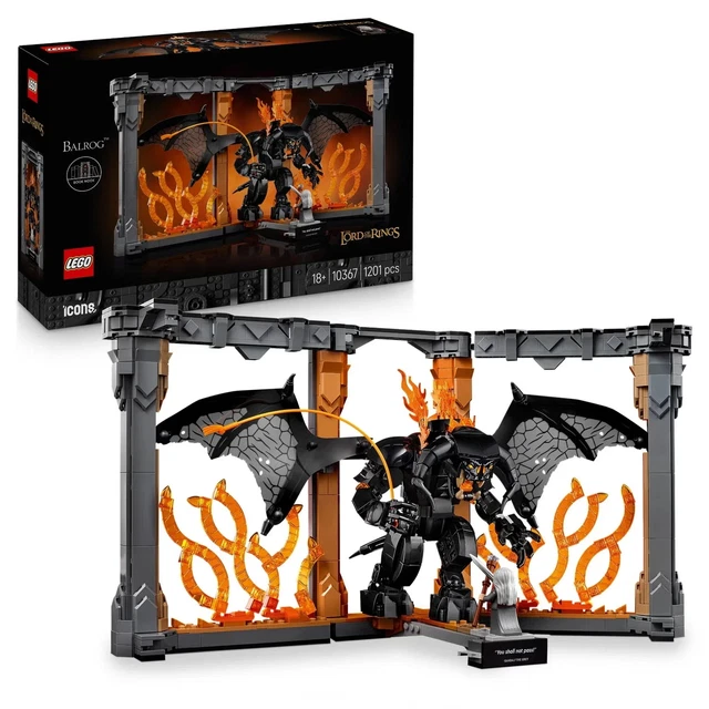 LEGO ICONS THE Lord of The Rings Balrog Book Nook Lego 10367 New ...
