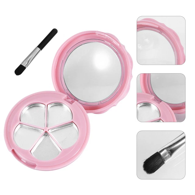 2 SETS MAKE Up Container Pallet Travel Powder Containers Lipstick Boxes ...