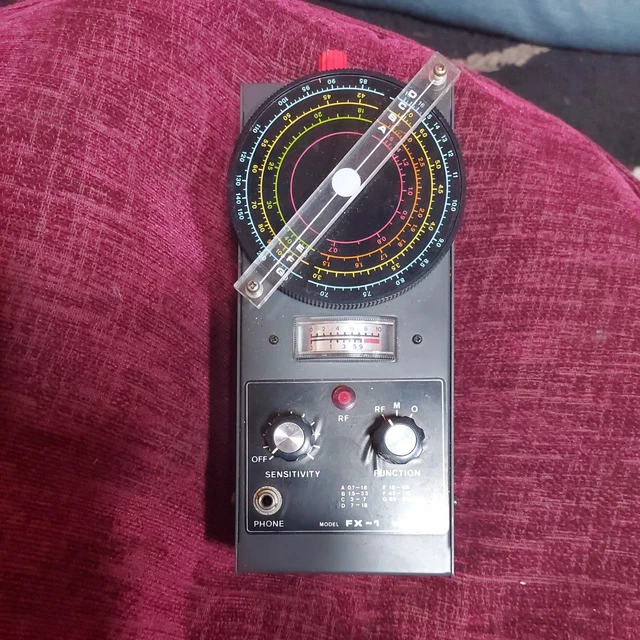 LOWE FX-1 ABSORPTION Frequency Meter Wave Meter with Plug In Coils ...