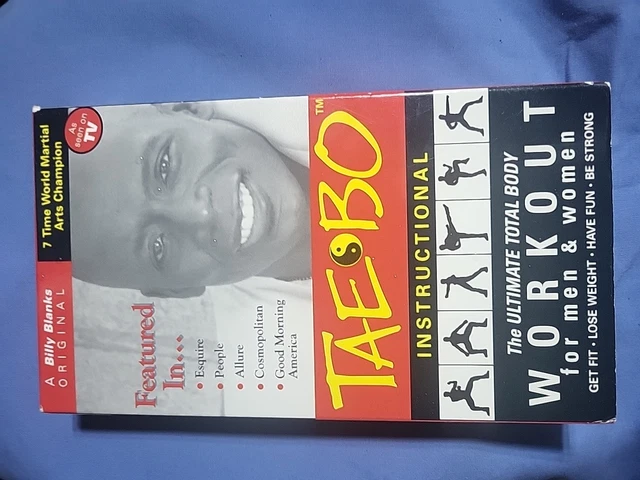 TAE BO : The Ultimate Total Body Workout w/ Billy Blanks - red tape ...