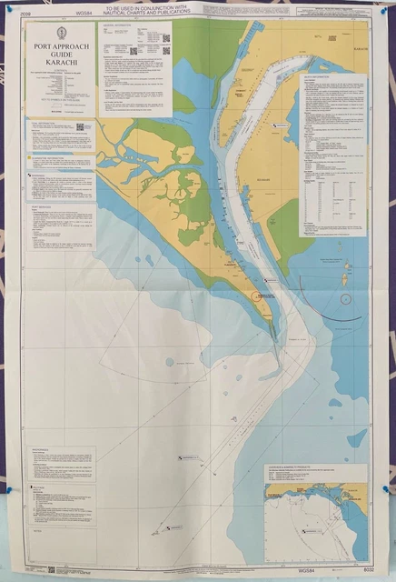 ADMIRALTY 8032 PORT APPROACH GUIDE KARACHI Map Chart Maritime Genius ...