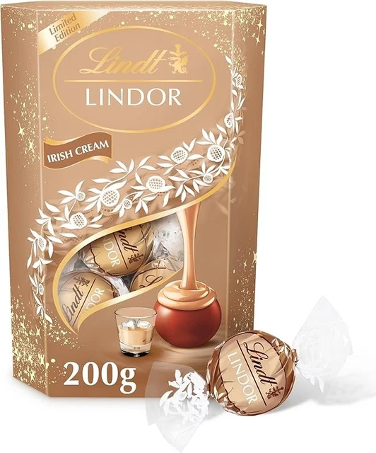 LINDT LINDOR MILK Chocolate Truffles 200g Box – 16 Balls – Luxury ...