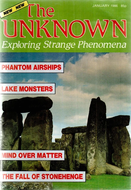 THE UNKNOWN EXPLORING Strange Phenomena Magazine January 1986 Issue Vg ...