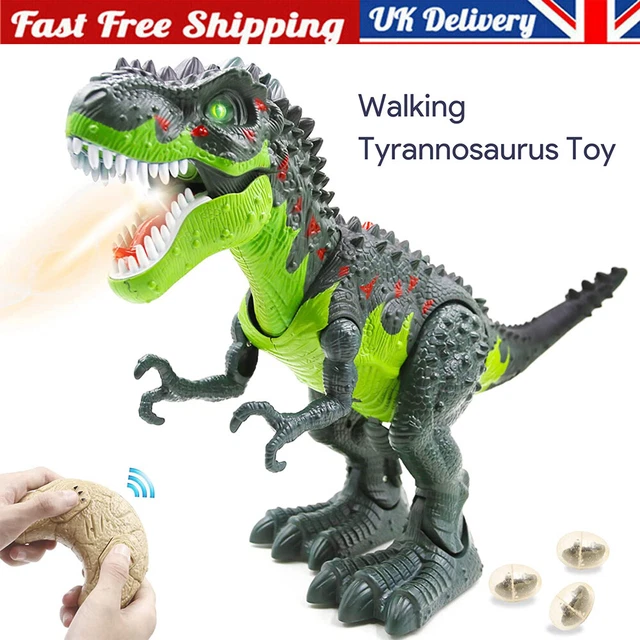 ELECTRIC LARGE T-REX Kids Dinosaur Toy Walking Roaring Dinosaur Sound ...