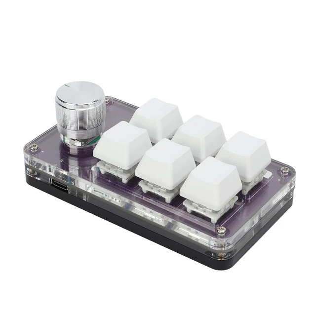 SHORTCUT ONE HANDED Mechanical Keyboard Multifunction Mini 6 Key Gaming ...