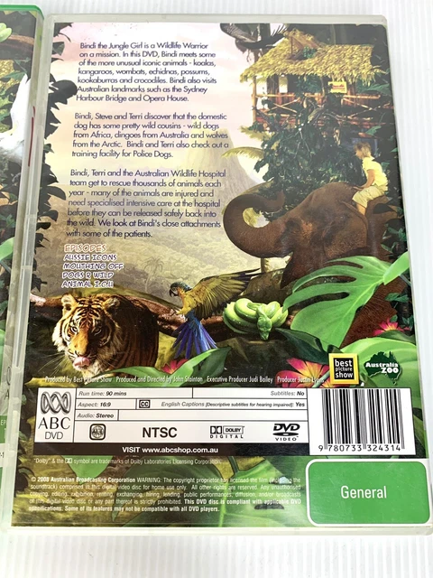 BINDI THE JUNGLE Girl DVD Bindi Irwin Volume 1 & 2 set Kids Show Region ...
