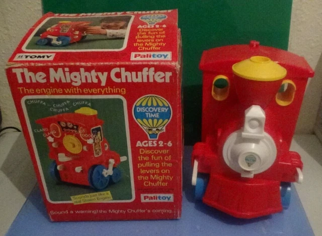 THE MIGHTY CHUFFER Vintage Tomy palitoy discovery time chuffer train ...