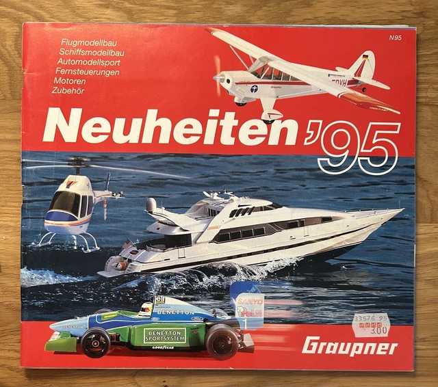 ALTER GRAUPNER MODELLBAU Prospekt N95 * 1995 * Flugzeuge * Schiffe ...