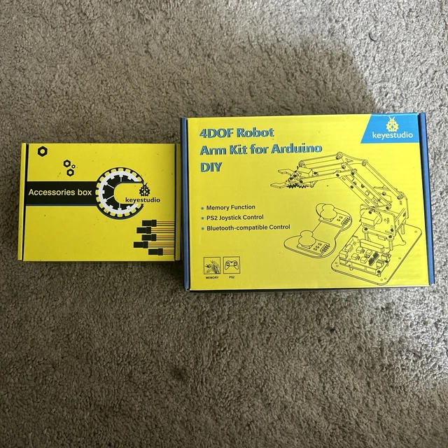 KEYESTUDIO ROBOT ARM Starter Kit for Arduino DIY, 4DOF KS0198X all ...