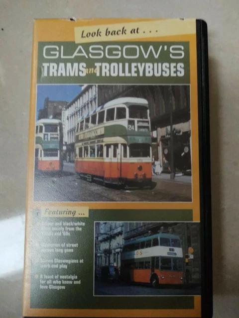 GLASGOW'S TRAMS AND Trolleybuses VHS 1998 cert E £0.99 - PicClick UK
