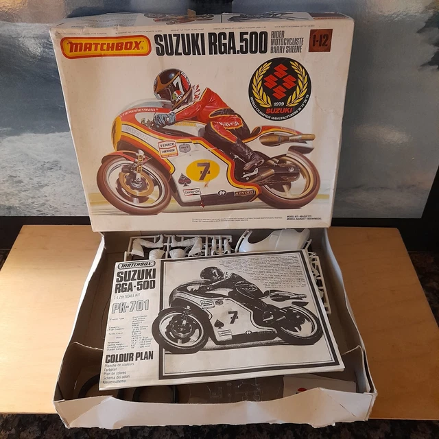 SUZUKI RGA.500 BARRY Sheene 1979 World Champion 1/12 Scale Matchbox ...