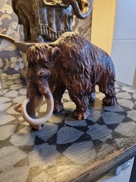 SCHLEICH WOOLLY MAMMOTH Ice Age Prehistoric Dinosaur Toy Model. Solid ...