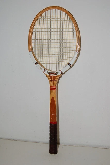 VINTAGE DUNLOP MAXPLY FORT WOOD TENNIS RACKET - MADE DUNLOP ENGLAND W ...