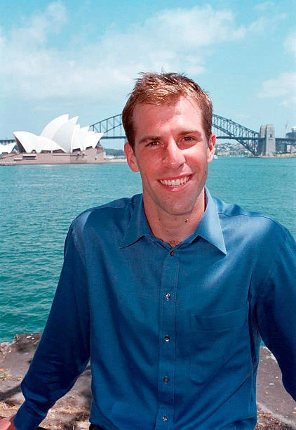 TENNIS PLAYER GREG Rusedski poses in front of the Sydney Opera Hou ...