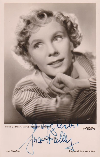 CARTOLINA INA HALLEY originale autografa firmata UFA anni 50 EUR 8,90 ...