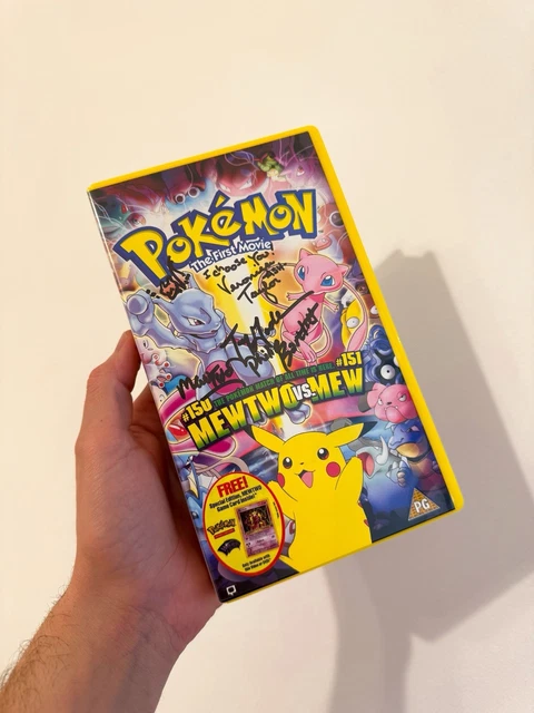 POKÉMON THE FIRST Movie Mewtwo Mew VHS Signed Veronica Taylor & Jay ...