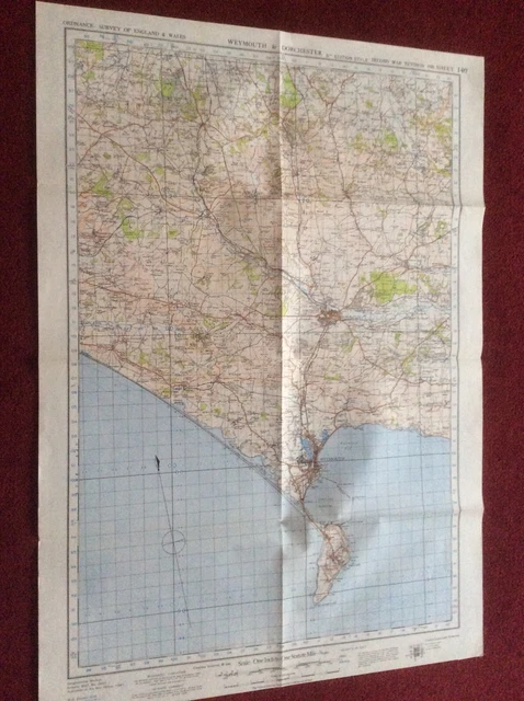 WW2 WARTIME 1940 Military Map Weymouth & Dorchester - Home Guard ...