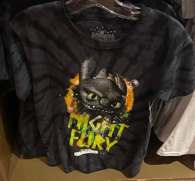 UNIVERSAL STUDIOS HOW To Train Your Dragon Toothless Night Fury T-Shirt ...