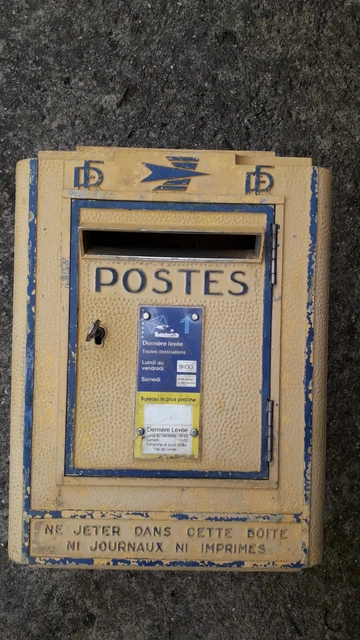 BOITE LETTRE POSTE PTT dejoie briefkasten mobilier urbain industriel ...