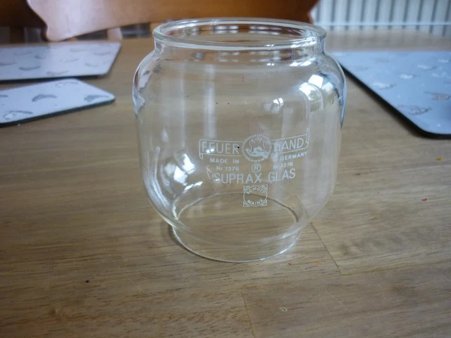 FEUER HAND LANTERN spare glass globe No.1276 SUPRAX GLAS Schott mainz £15.00 - PicClick UK
