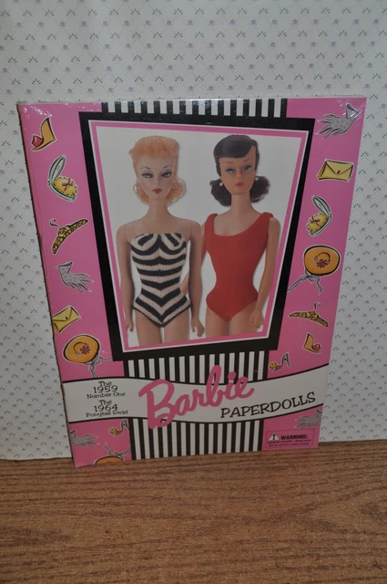 VINTAGE BARBIE PAPER DOLLS The 1959 NUMBER ONE and The 1964 PONYTAIL ...