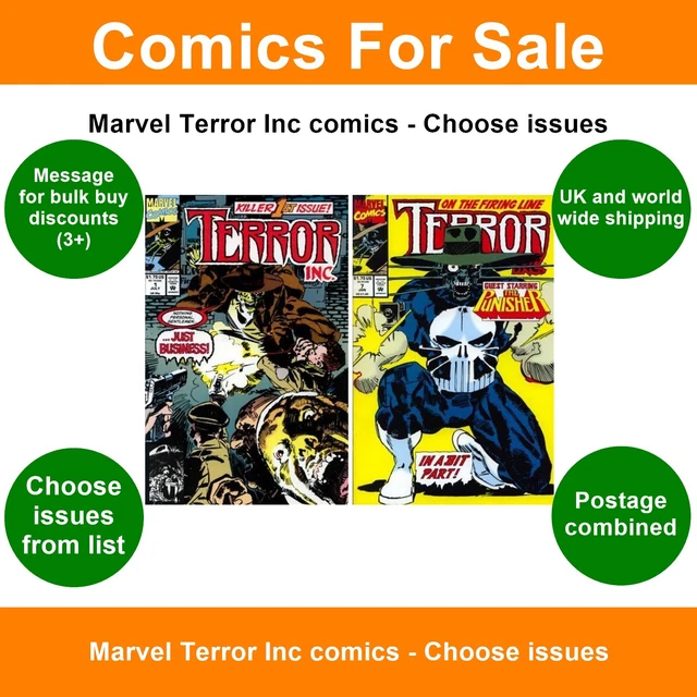 MARVEL TERROR INC comics - Choose issues £3.98 - PicClick UK