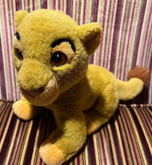 THE LION KING Disney Store Crouching Simba Cub 8" Vintage Plush £18.00 ...