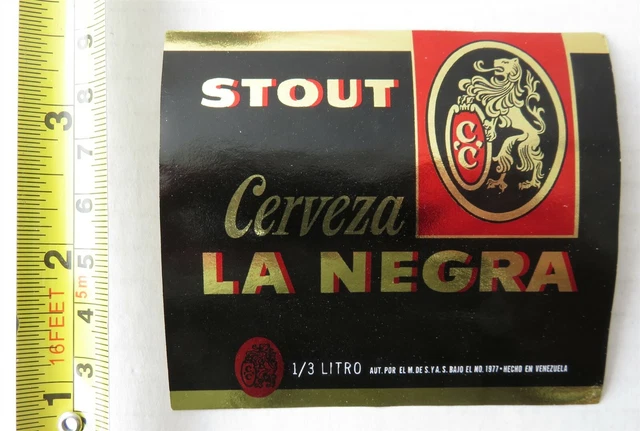 VINTAGE CERVEZA LA Negra Stout Venezuela Beer Label (Inv34708) $1.95 ...