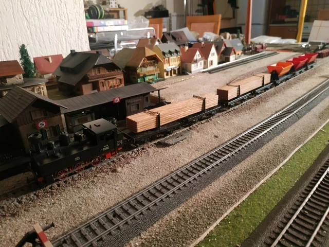 MARKLIN - MÄRKLIN, STEAM ENGINE KLVM 3090, CARGO TRAIN SET, SCALE HO ...