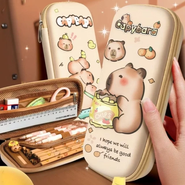 CAPYBARA 3D PENCIL Case Waterproof Storage Box Cute Pen Box School ...