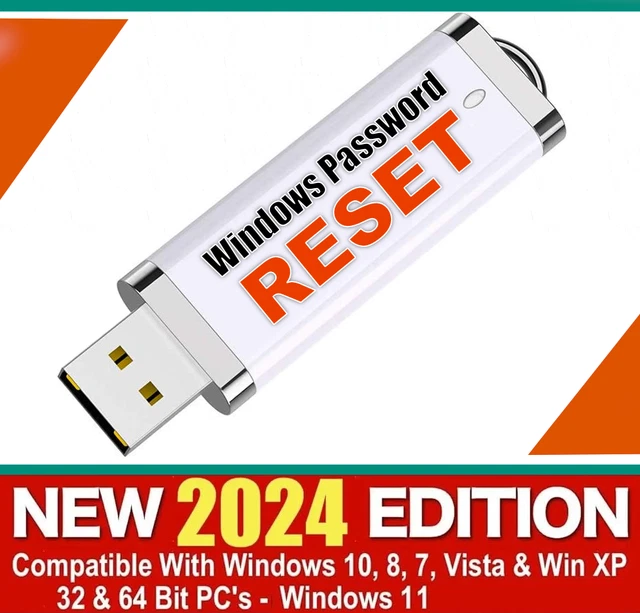WINDOWS PASSWORD RESET / Remover - USB Bootable For Forgotten Lost ...