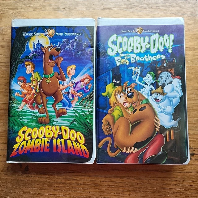 SCOOBY-DOO VHS LOT on Zombie Island & Meets The Boo Brothers Clamshell ...