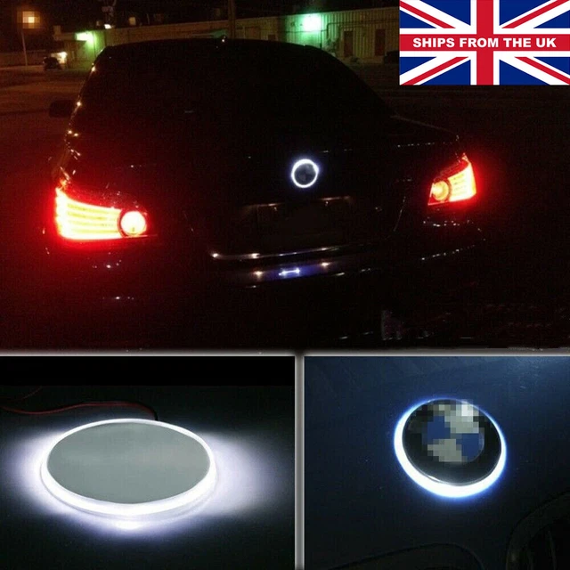 82MM CAR BADGE Logo Emblem LED Background Light For BMW 1 3 5 7 Series ...