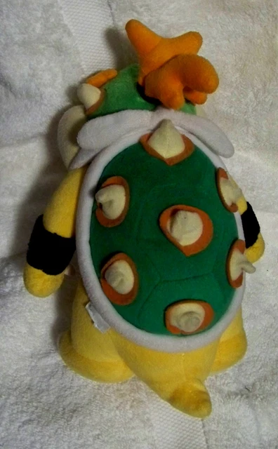 BABY BOWSER JR Koopa Super Mario Bros Plush Toy Stuffed Animal With Bib 7" £9.52 - PicClick UK
