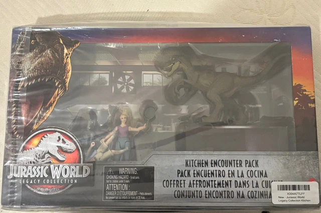JURASSIC WORLD LEGACY Collection Kitchen Encounter Velociraptor Figure ...