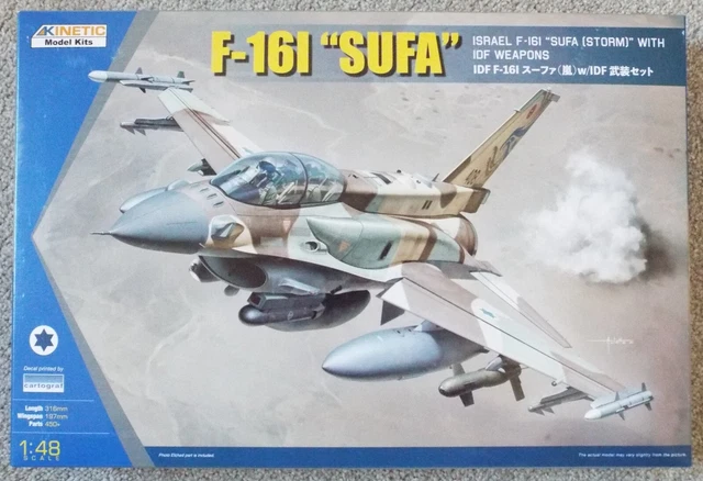 1/48 F-16I “SUFA” w/IDF Weapons Kinetic Model Kits #K48085 Factory Sealed MISB £71.53 - PicClick UK