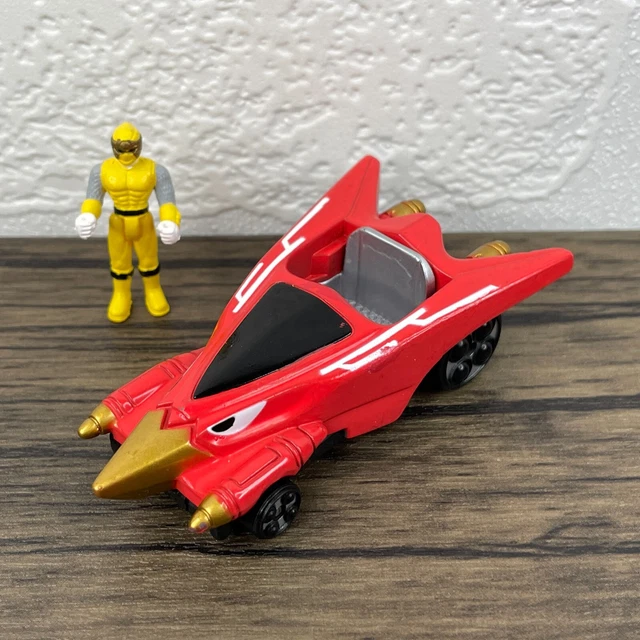 POWER RANGERS NINJA Storm Crimson & Hawk Zord Action Racers + Mini ...