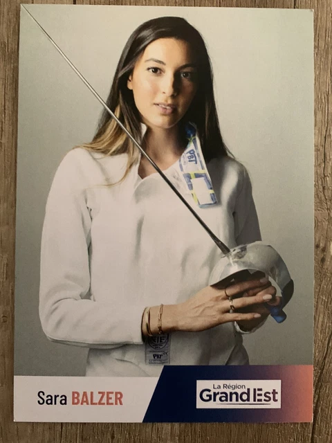CARTE SARAH BALZER - JEUX OLYMPIQUES PARIS 2024 ESCRIME EUR 4,00 ...