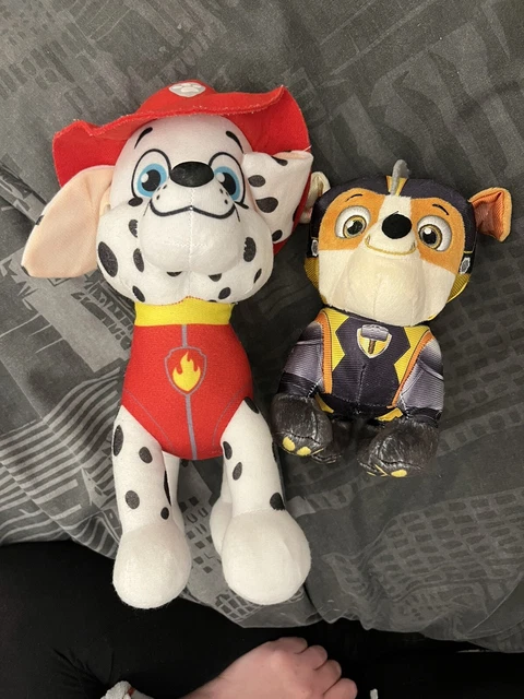PAW PATROL MARSHALL 12" And Rubble 7" Soft Toy Teddy £10.00 - PicClick UK