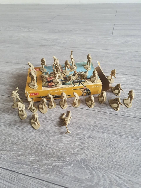 AIRFIX TARGET BOX Afrika Korps 1/32 Scale Complete Set Vintage £25.00 ...
