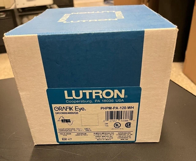 LUTRON PHPM-PA-120-WH GRAFIK Eye Phase-Adaptive Power Module GRX3000 ...