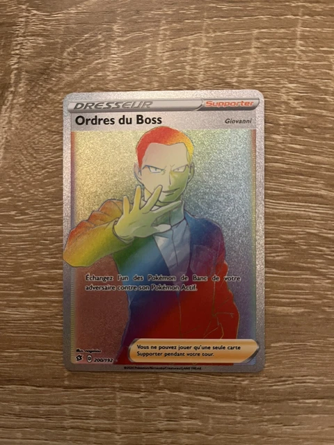 CARTE POKÉMON ORDRES du Boss 200/192 EB02 Clash Des Rebelles FR NEUF ...