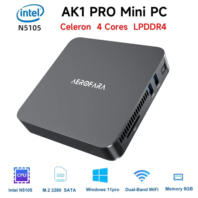 AEROFARA INTEL 11TH Gen Celeron N5105 Windows 11 Pro Mini PC RAM 8GB SSD 256GB £161.69 - PicClick UK