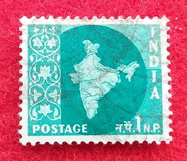 INDIA POSTAGE STAMP Map of India 1np 1958 - 1963 (1354) £0.99 - PicClick UK