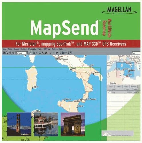 LOGICIEL DE CARTOGRAPHIE de base Magellan Mapsend Worldwide - GPS méridien platine EUR 15,42 ...