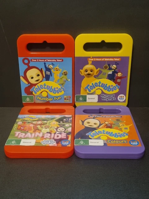 TELETUBBIES X4 DVD Bundle Train Ride Number Fun Nursery Rhymes Region 4 ...